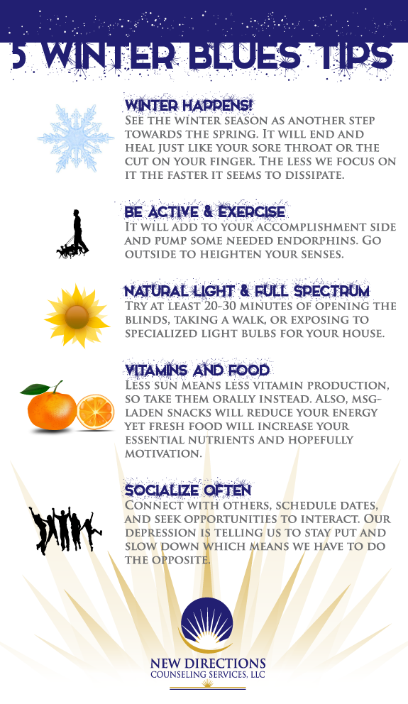 Ideas for the Winter Blues - New Directions Counseling Blog